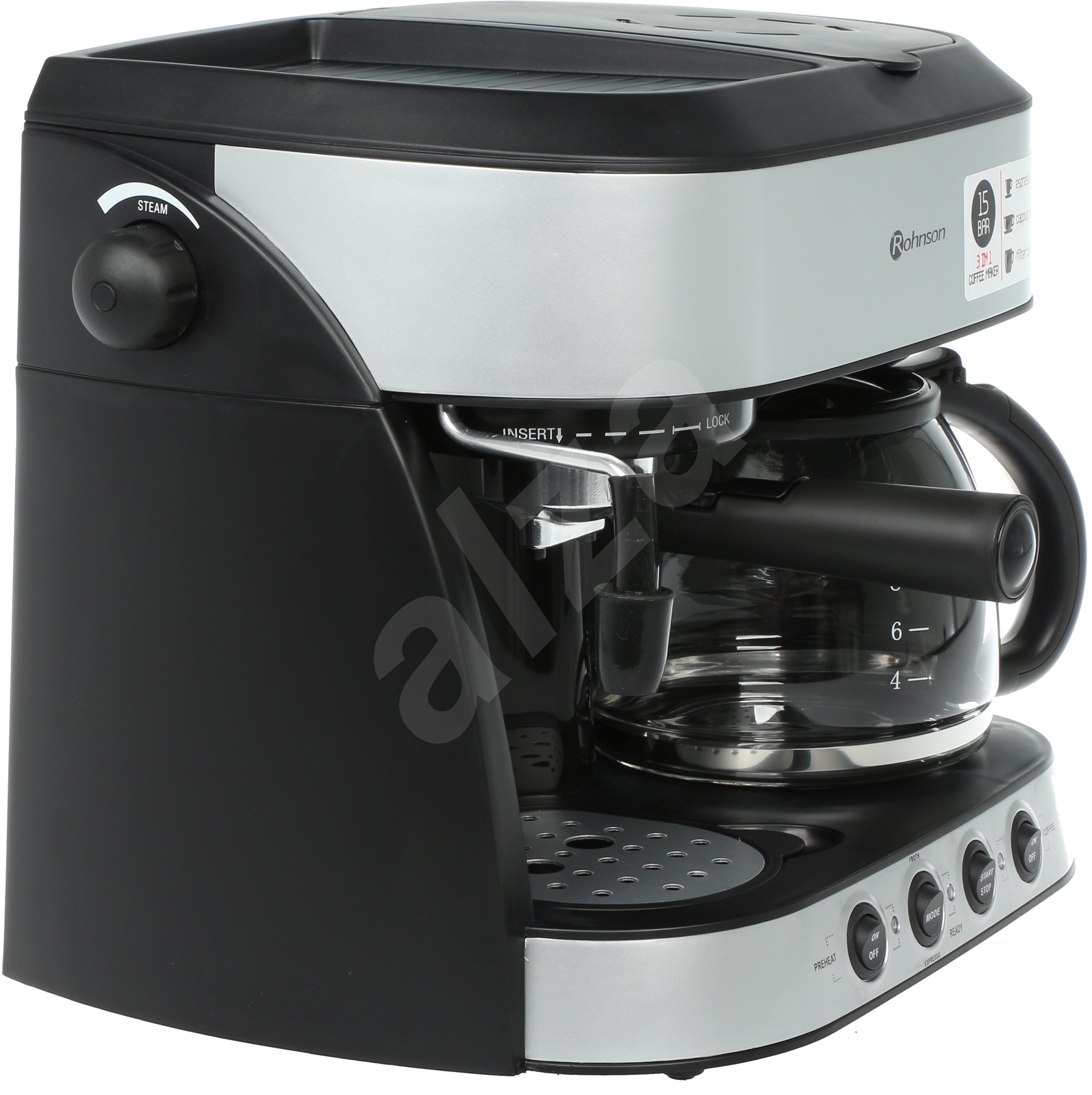 Rohnson Espresso Kaffee und 2in1 R-970 - Siebträgermaschine | Alza.de