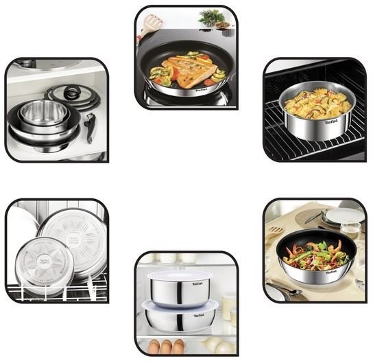 Tefal Ingenio Emotion L948SB55 Kochgeschirr-Set 11-teilig - Topfset | Alza.de